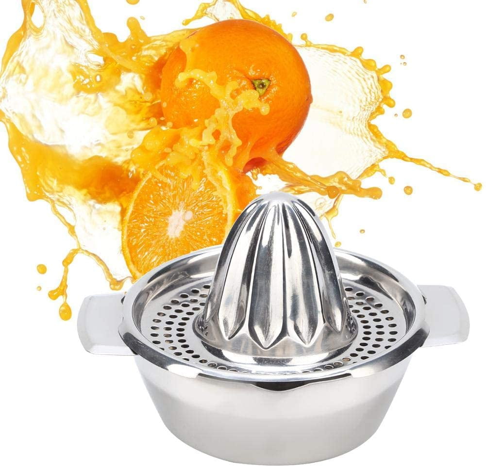 ROBOT-GXG Stainless Steel Manual Juicer - Citrus Lemon Orange Juicer - Stainless Steel Lemon ...