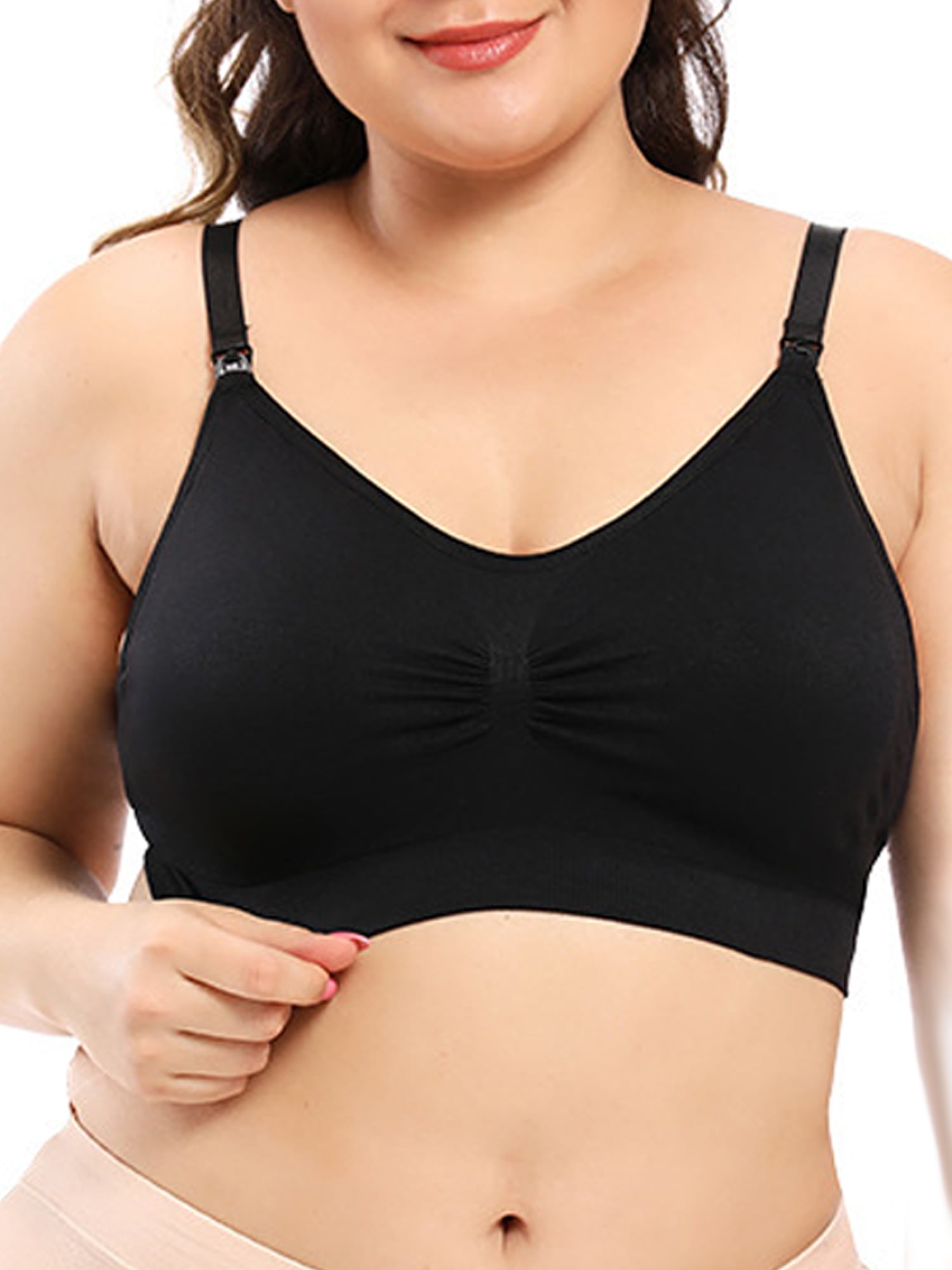 ROBOT-GXG Women Bra Vest Front Buckle Breastfeeding Tank Top Stretch Workout Sport Shaping ...