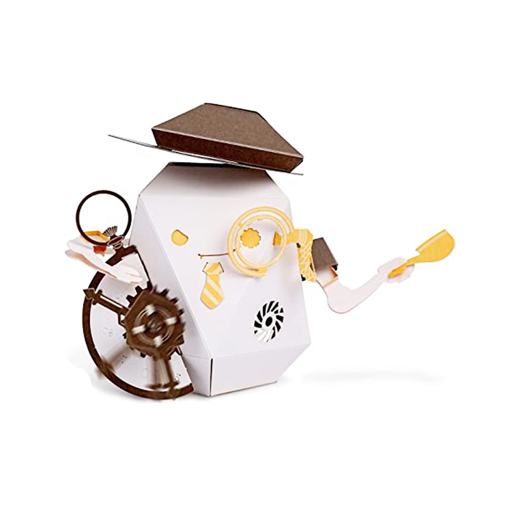 ROBOTRY STEM Toy for Kids: Moving Paper Robots Making Kit, Detective ...