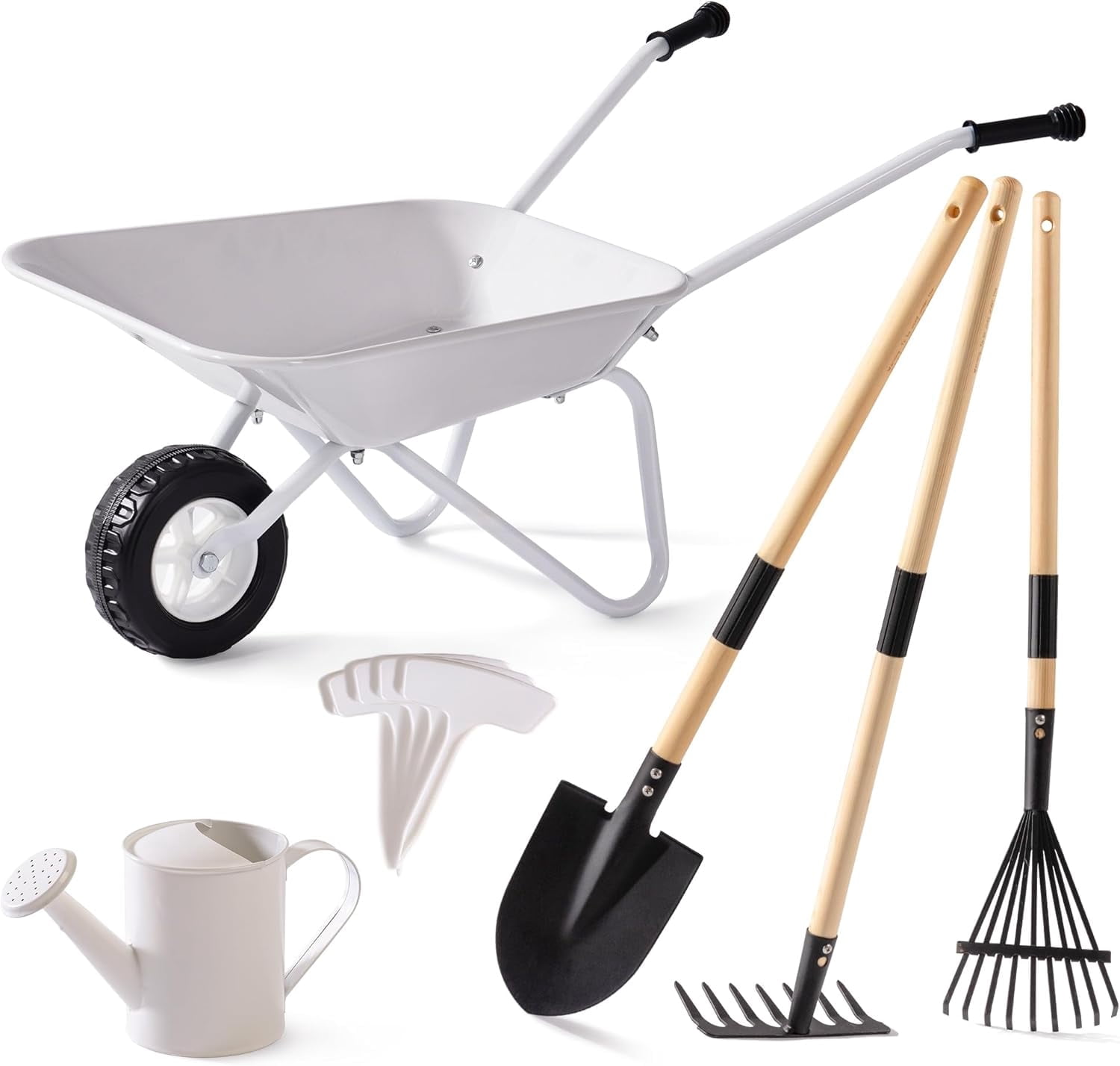 ROBUD Kids Gardening Tools & Wagon Toy Set, 6PCS ool Set with Metal Toy ...