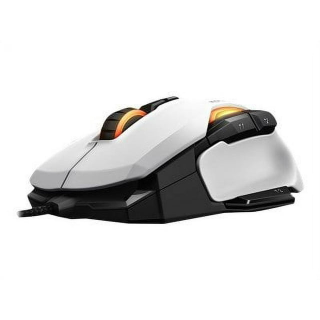 ROCCAT Kone AIMO Mouse Optical 8 Buttons Wired USB - White - Walmart.com