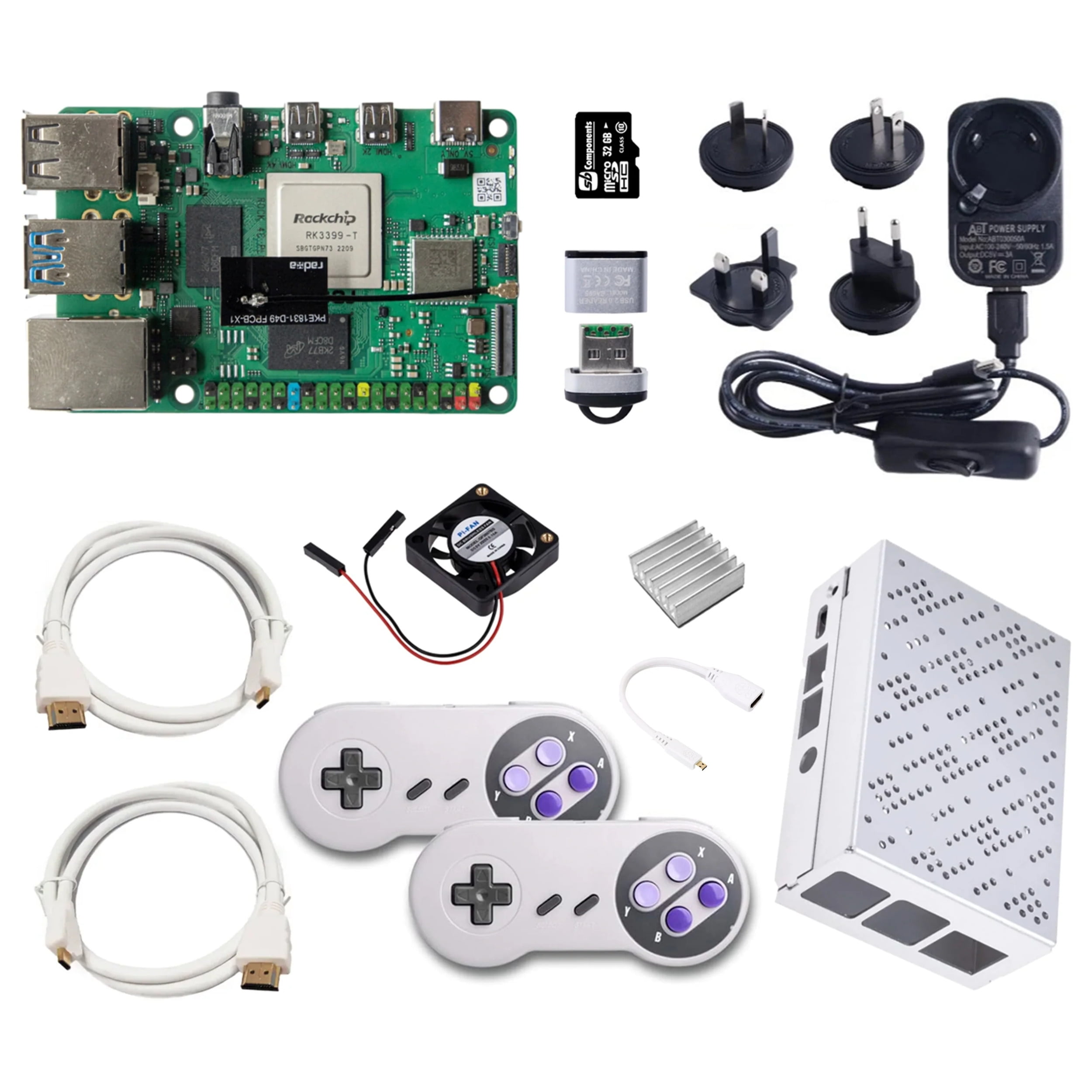 ROCK 4 Model C+ 4GB Single Board Computer Starter Kit - Walmart.com