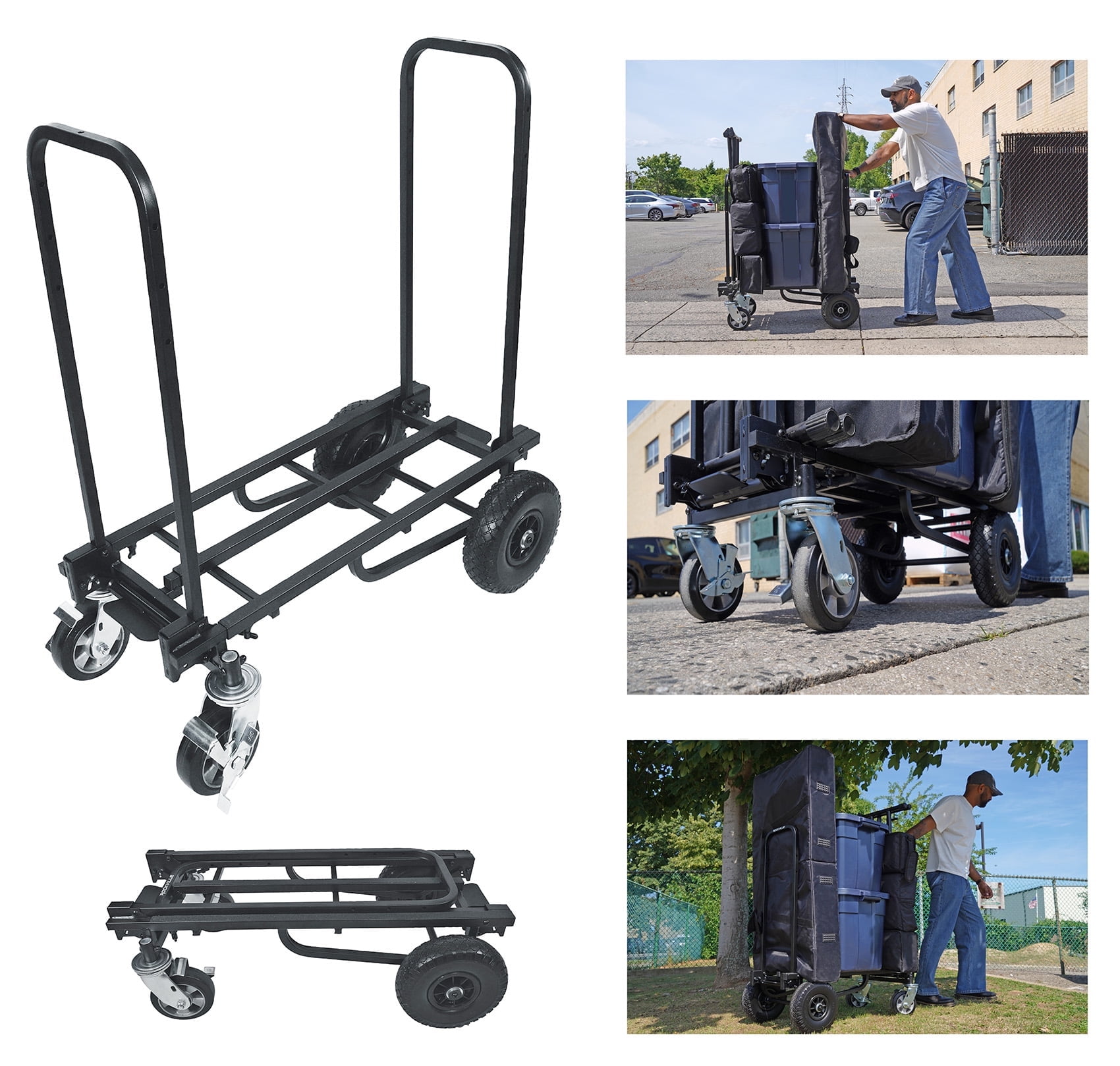 ROCK CART OFF-ROAD Equipment Transport Utility Roller Car 700 LB ...