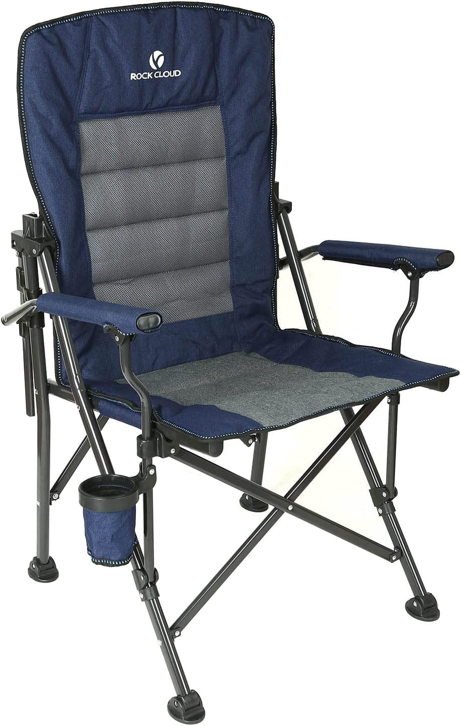 ROCK CLOUD Folding Camping Chair Adjustable Lumbar Support Camp Chairs ...