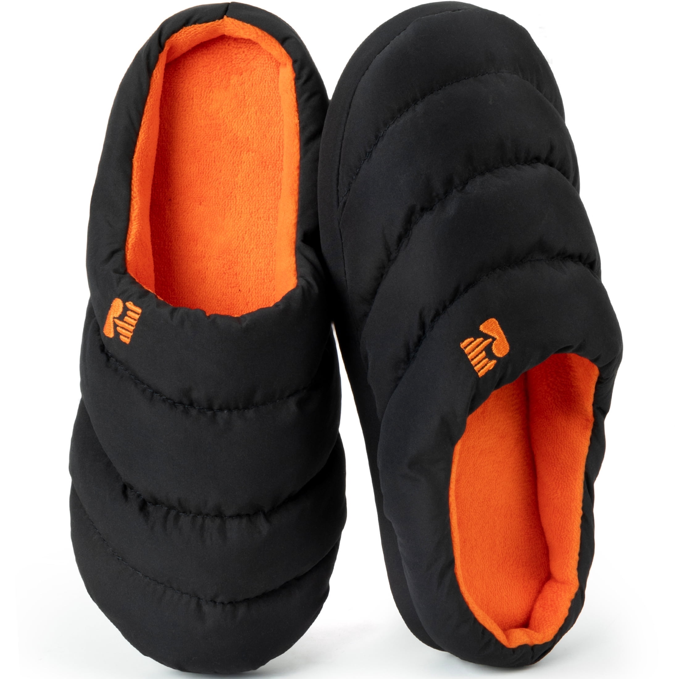 ROCK and DOVE Footwear Men’s Puffer Style Memory Foam House Slippers ...