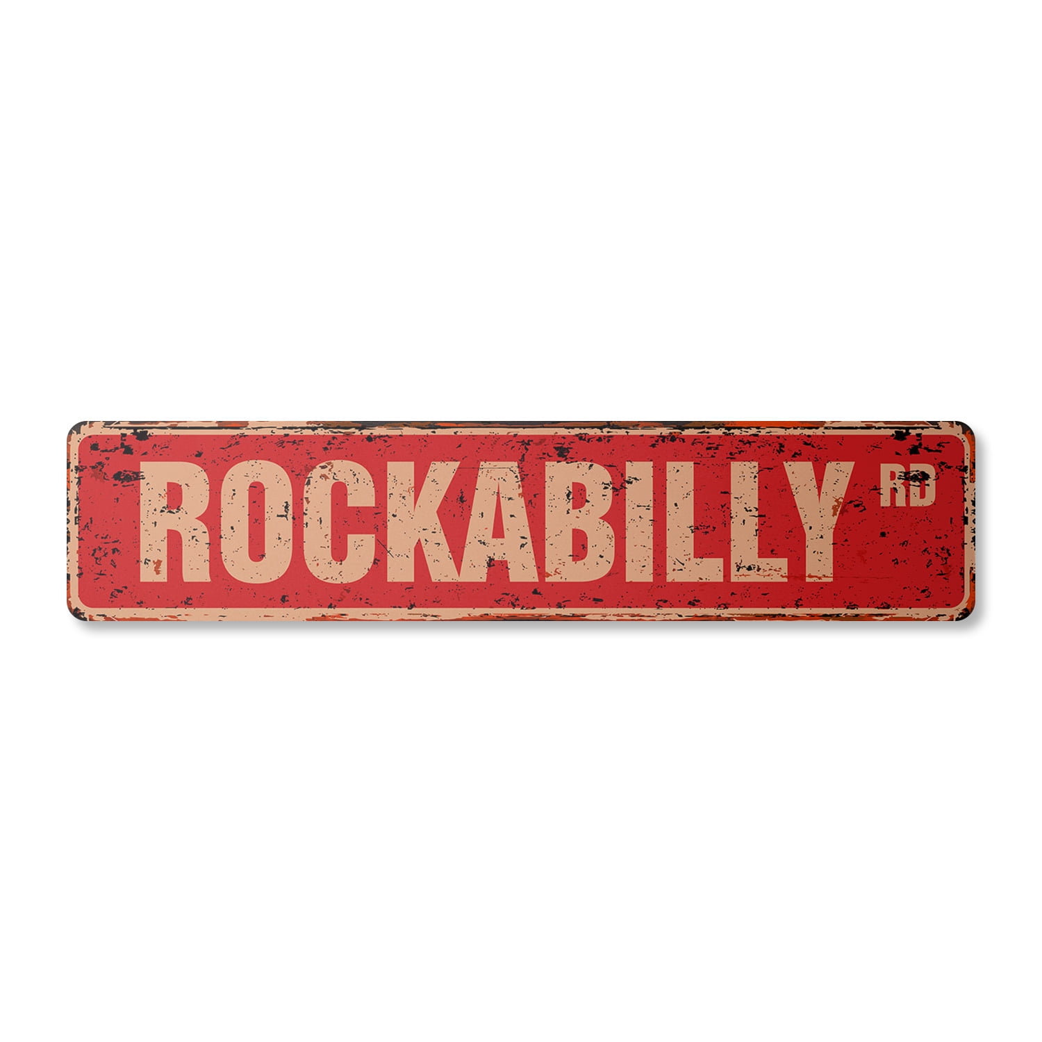 ROCKABILLY Vintage Plastic Street Sign Childrens Name Room Sign ...