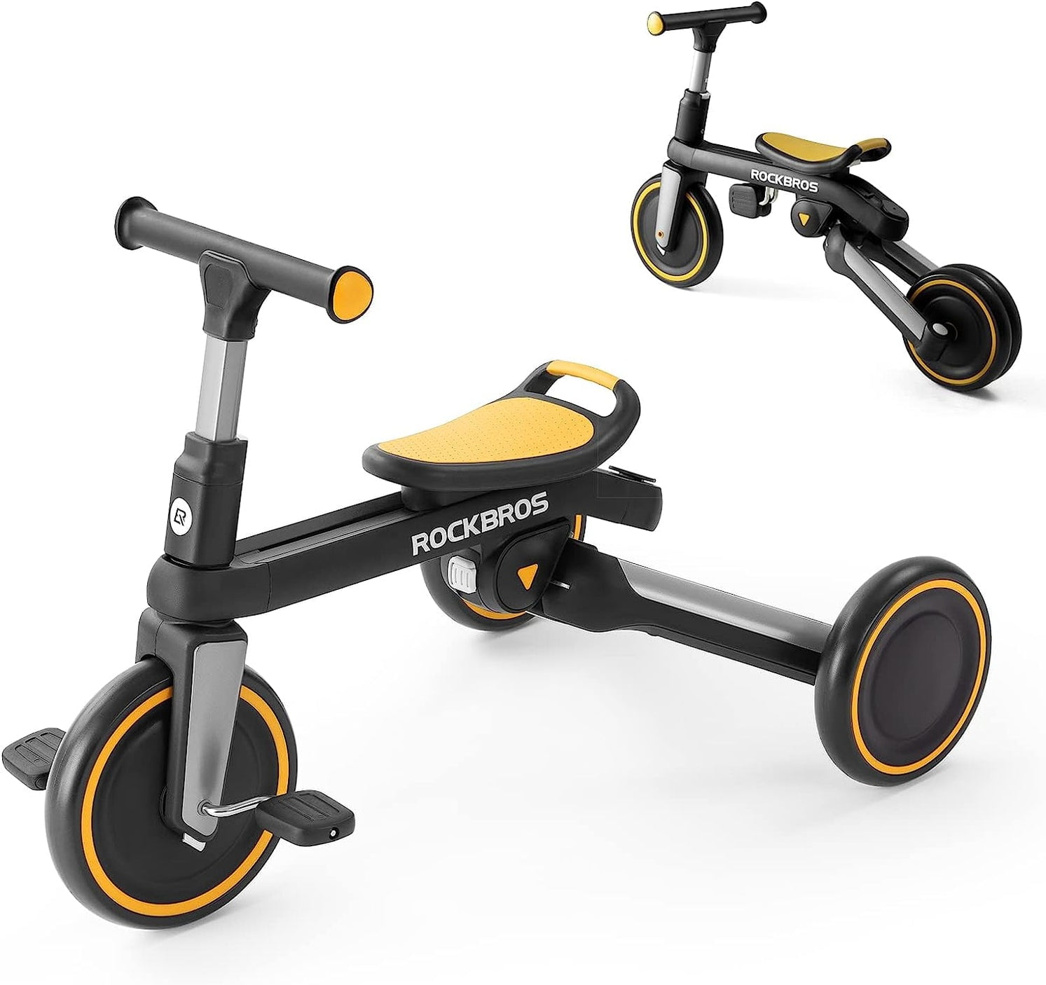 ROCKBROS 3 in 1 Kids Tricycles for 12 Month to 5 Years Old, Tricycle ...