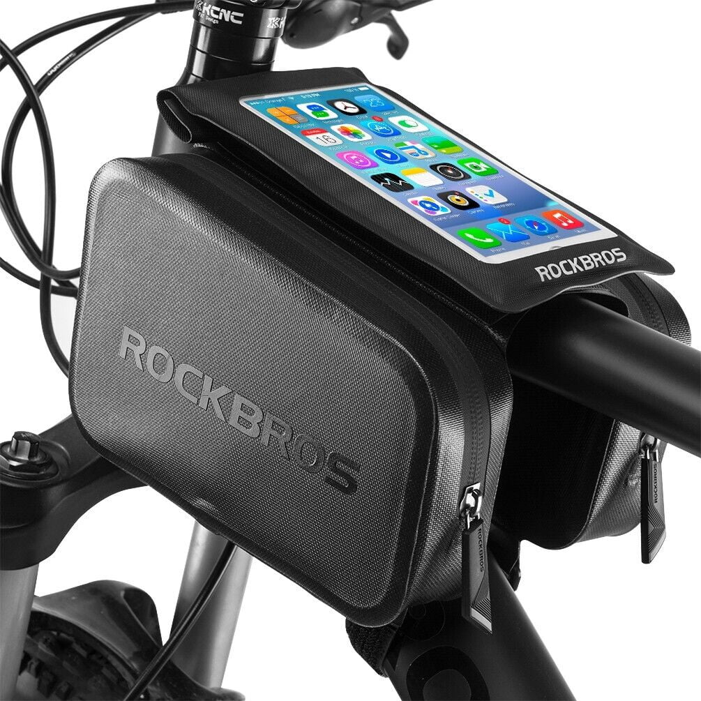 ROCKBROS Bicycle Cycling Bike Front Top Tube Frame Bag MTB Waterproof ...