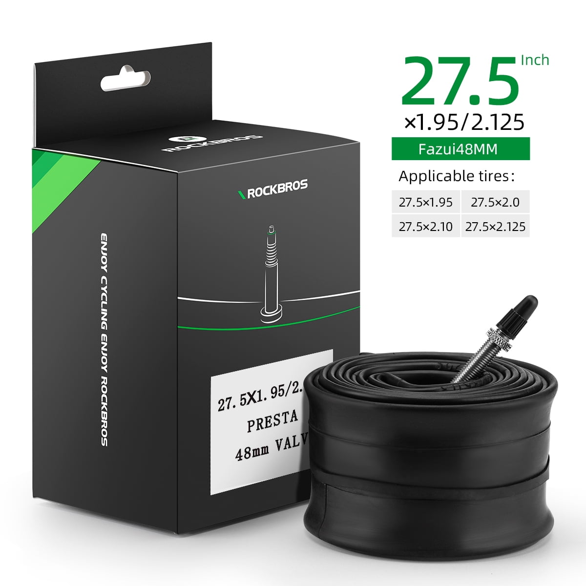 ROCKBROS Bicycle Inner Tube Mountain Bike Tire Tube Tyre Butyl Rubber ...