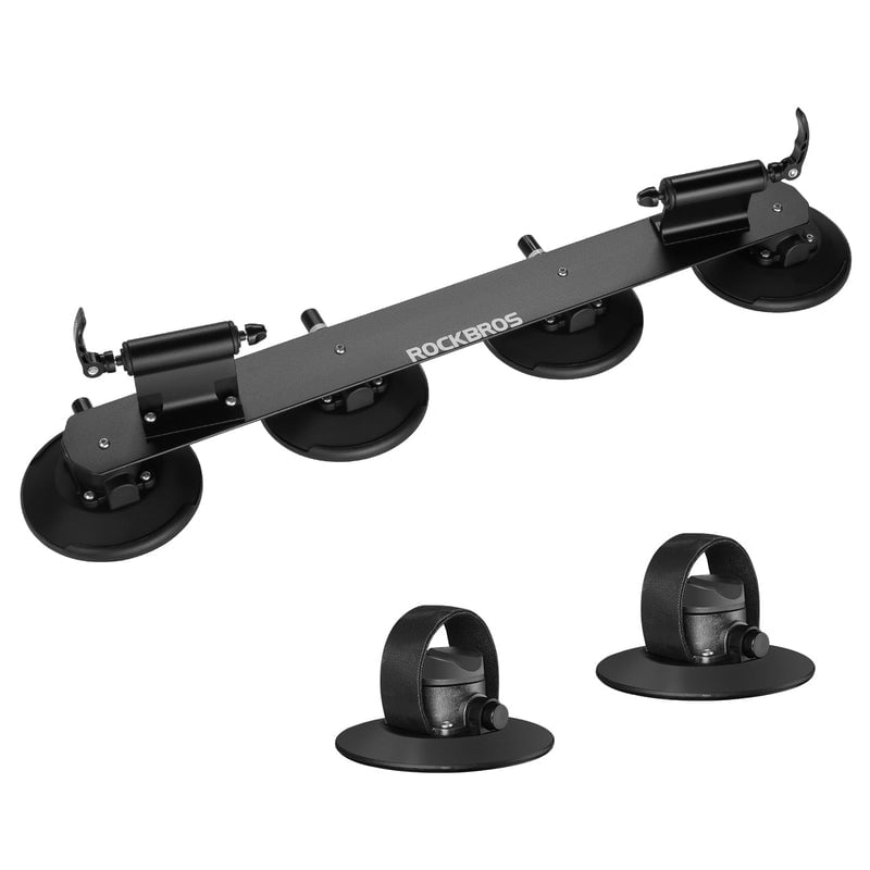 ROCKBROS Suction Cup Bike Rack for Car Roof Top Sucker Quick Release ...
