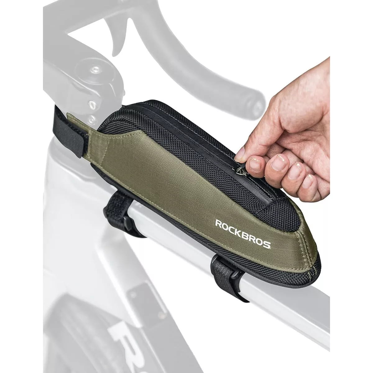 ROCKBROS Bicycle Top Tube Bag Cycling MTB Bike Frame Bag Waterproof ...