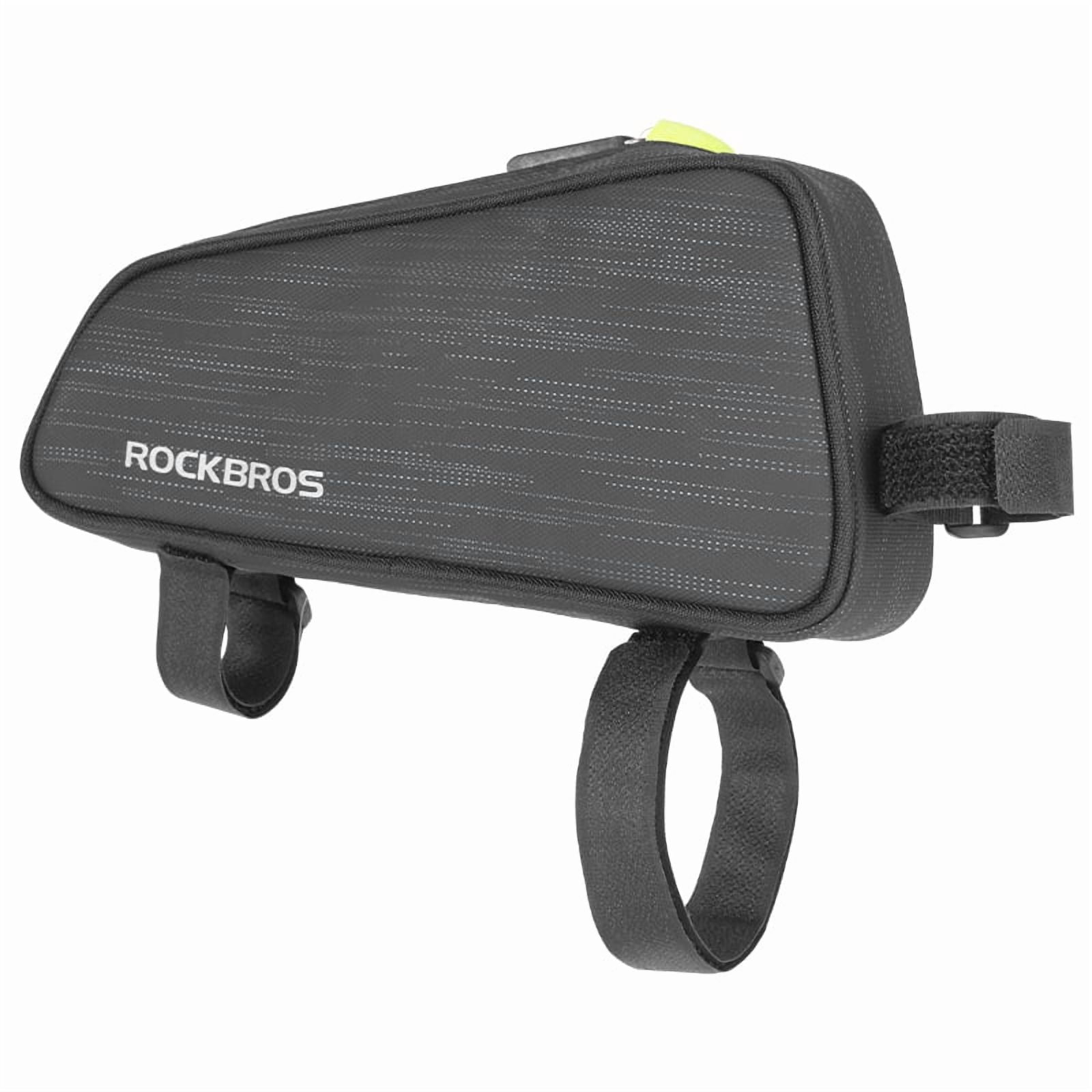 ROCKBROS Bicycle Top Tube Bag, Road/Mountain Bike Frame Bag,Zipper ...
