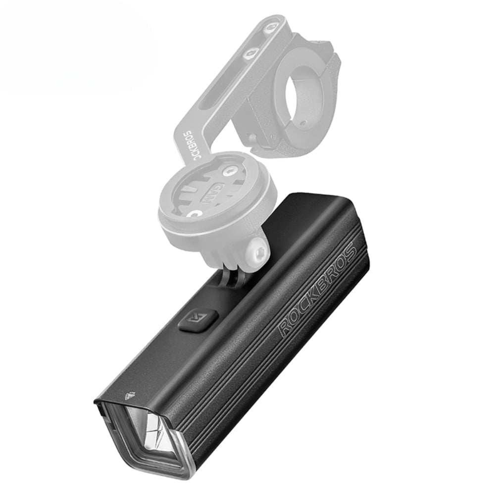 ROCKBROS Bicyle Handlebar Front Light 1500LM Flip Hoisting Installation Waterproof & Adjustable ...