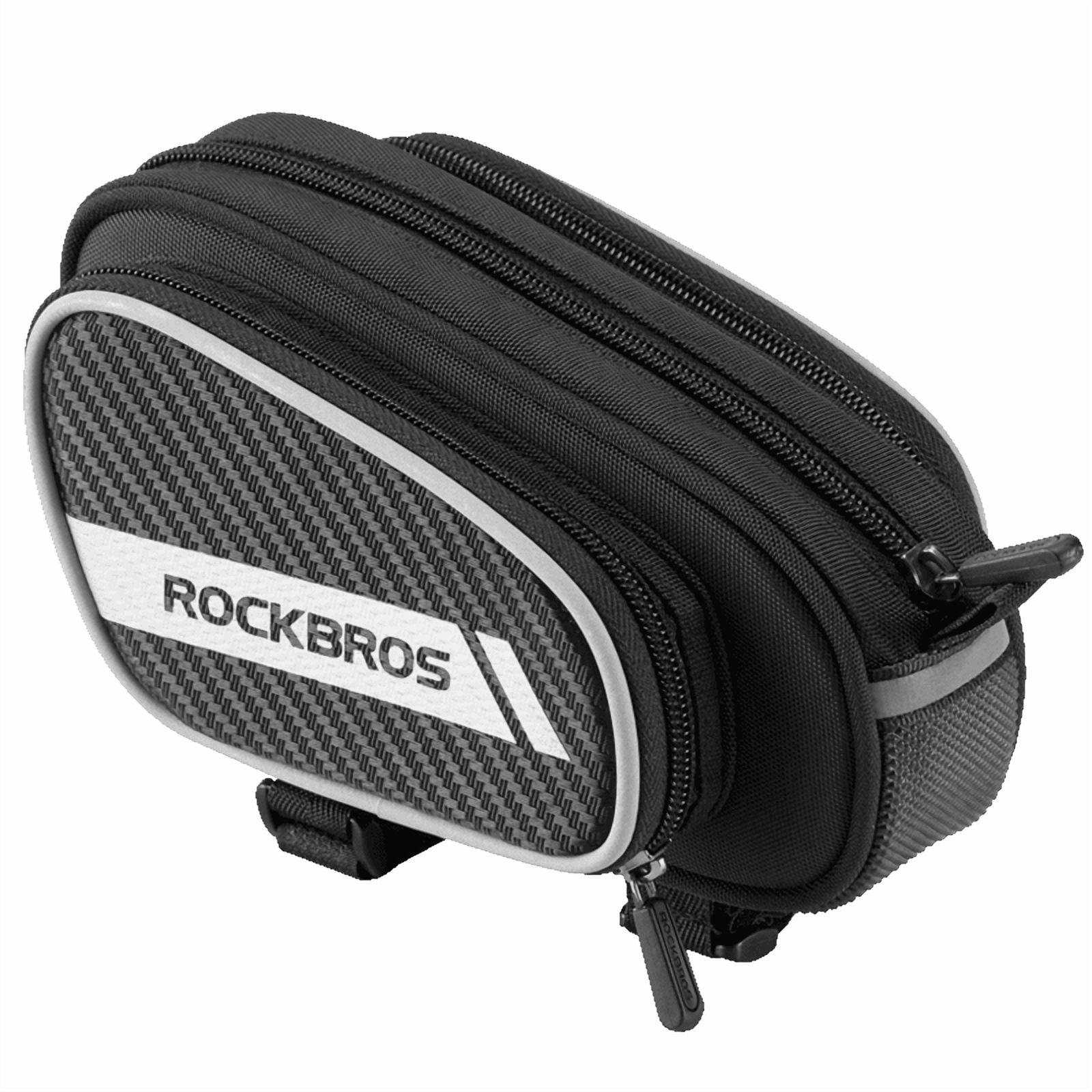 ROCKBROS Bike Top Tube Frame Bag Waterproof/Hard Shell/Expandable/Dual ...