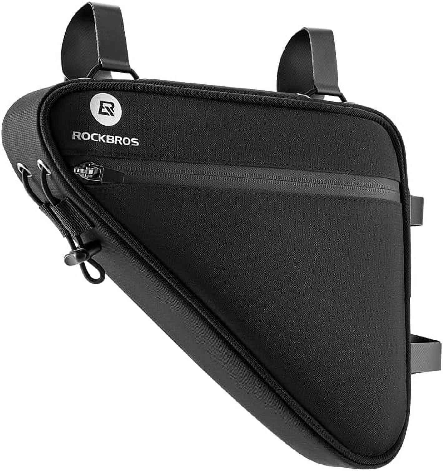 ROCKBROS Bike Frame Bag, Reflective Bicycle Storage Triangle Bag with ...