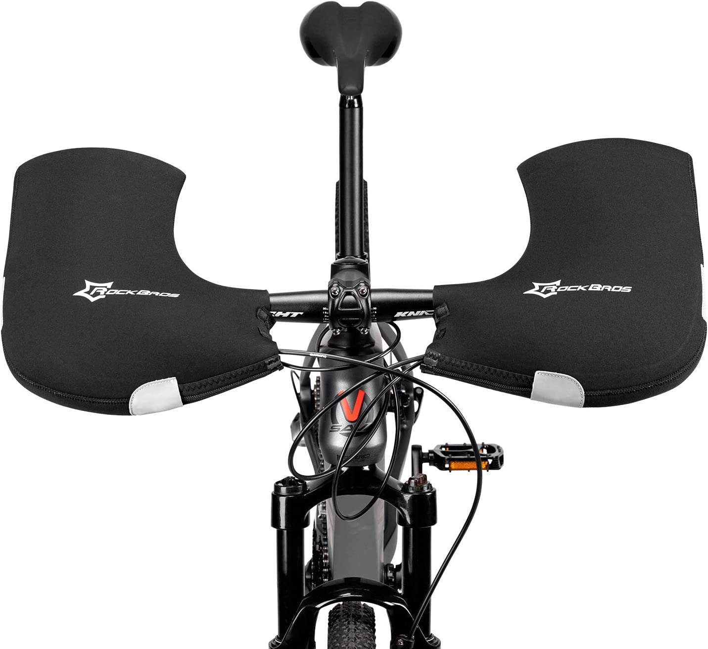 ROCKBROS Bike Handlebar Mittens Bicycle Pogies Mitts Winter Thermal ...