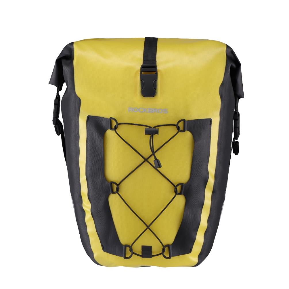 Rockbros Bike Pannier Waterproof 27L, Large Capacity Rear Rack Bag for ...