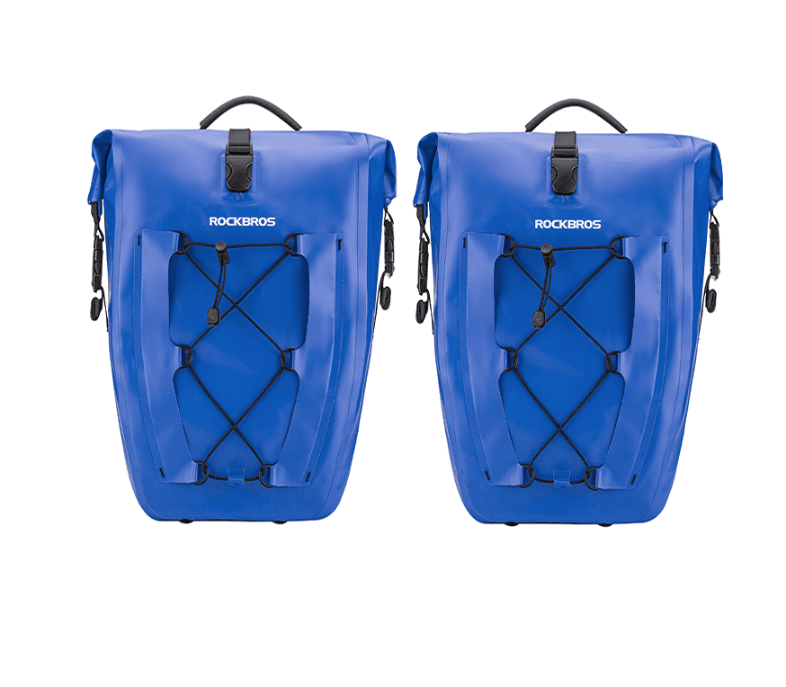 ROCKBROS Bike Panniers Waterproof Bike Rear Rack Bag Max 30L Large ...