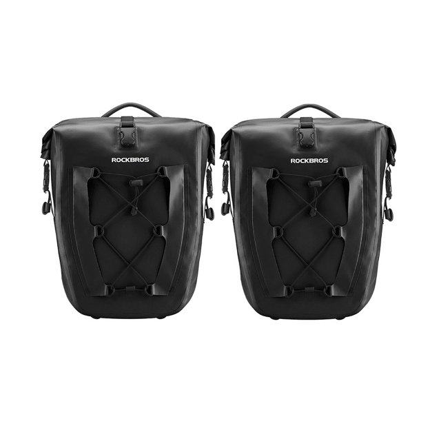 ROCKBROS Bike Panniers Waterproof Bike Rear Rack Bag Max 30L Large ...
