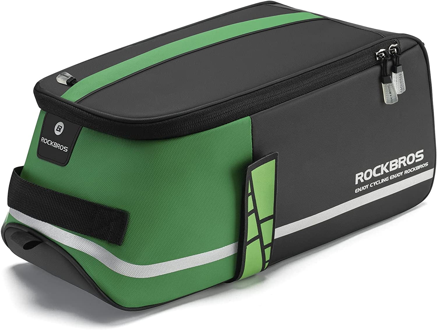 Rockbros Bike Rear Saddle Bag, Waterproof Reflective Panniers, Large ...