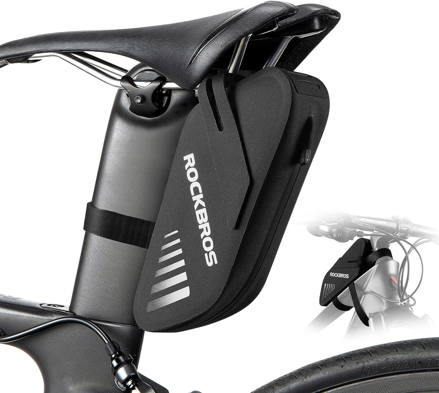 ROCKBROS Bike Seat Bag Frame Bag Bike Rear Saddele Bag Top Tube Bag ...