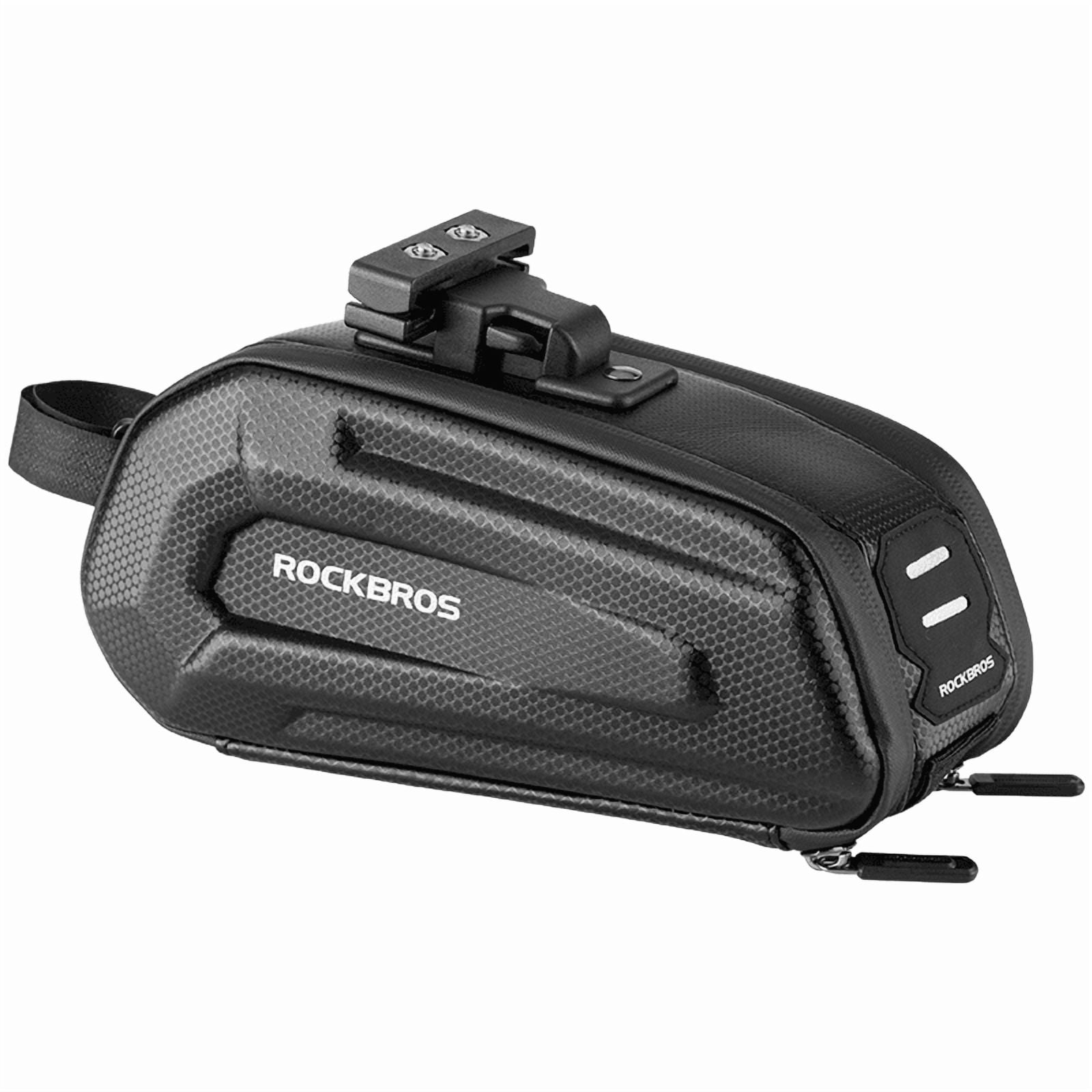 Rockbros Bicycle Saddle Seat Bag, 1 Pack Waterproof Carboon Hard Shell ...