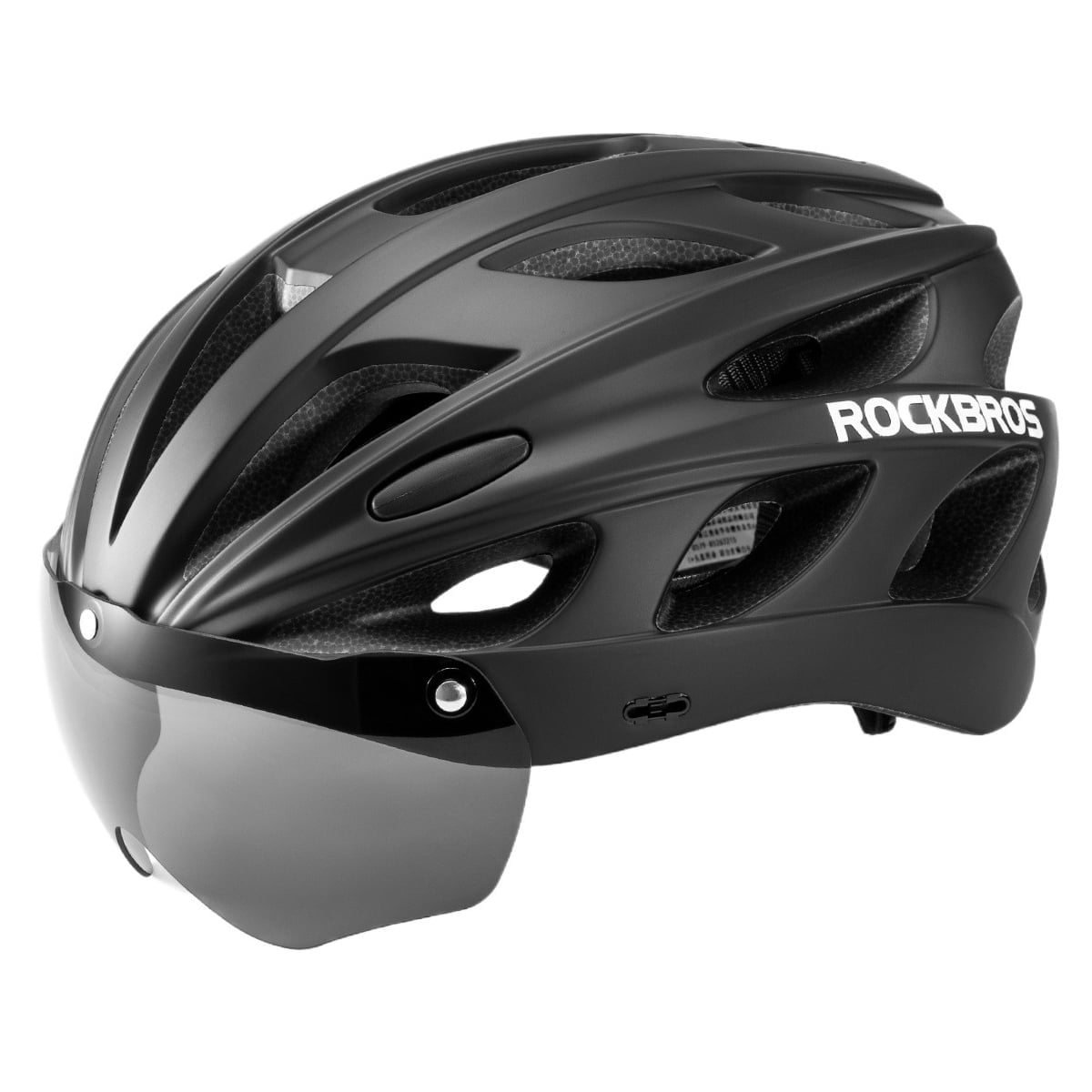 ROCKBROS Cycling Helmet Protective With Goggles Integrated Magnetic ...