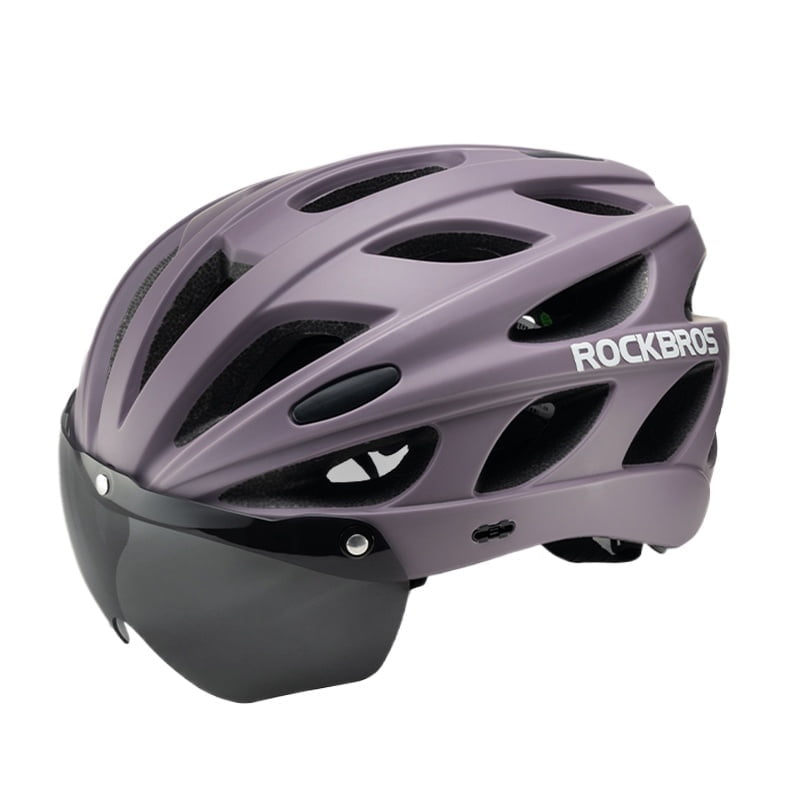 ROCKBROS Cycling Helmet Protective With Goggles Integrated Magnetic ...