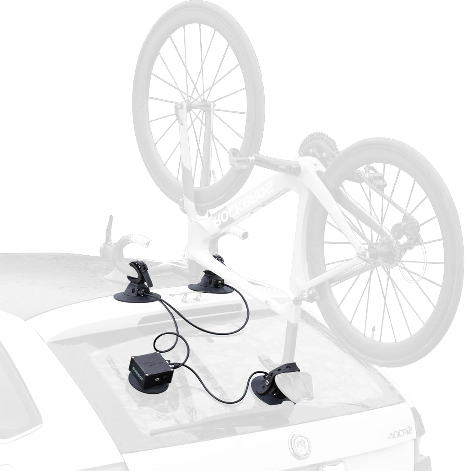ROCKBROS Electric Suction Cup Bike Rack for Car Roof Bike Rack Bike ...