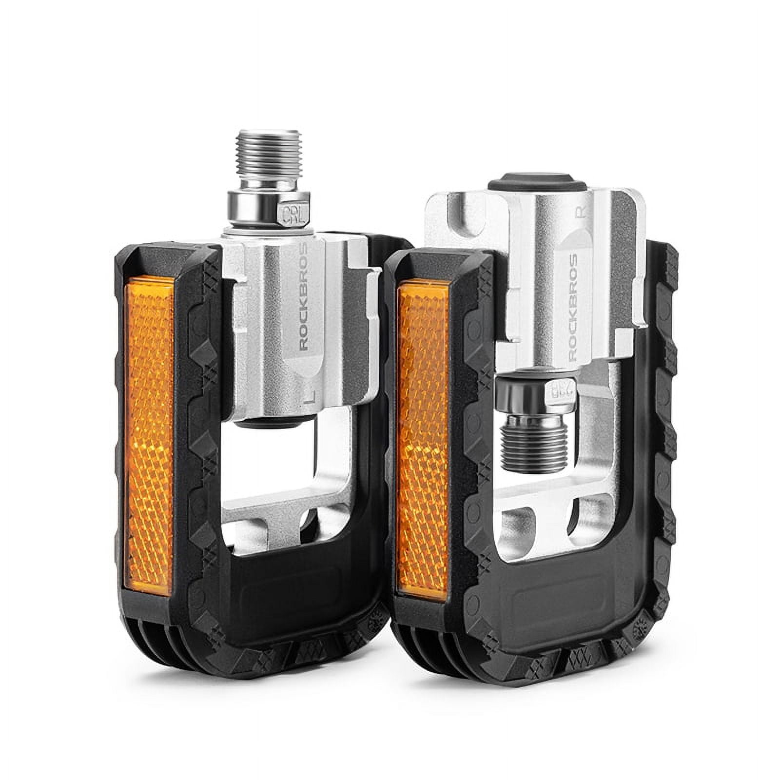ROCKBROS Folding Bike Pedals Aluminum Alloy Foldable Bicycle Pedals 9/ ...
