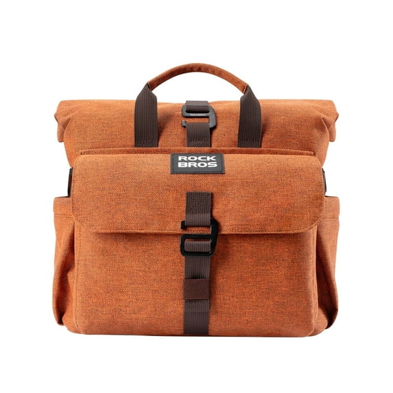 ROCKBROS Front Bicycle Travel Bags Front,Expandable 15L Capacity,Folding Bike Backpack/Daily ...