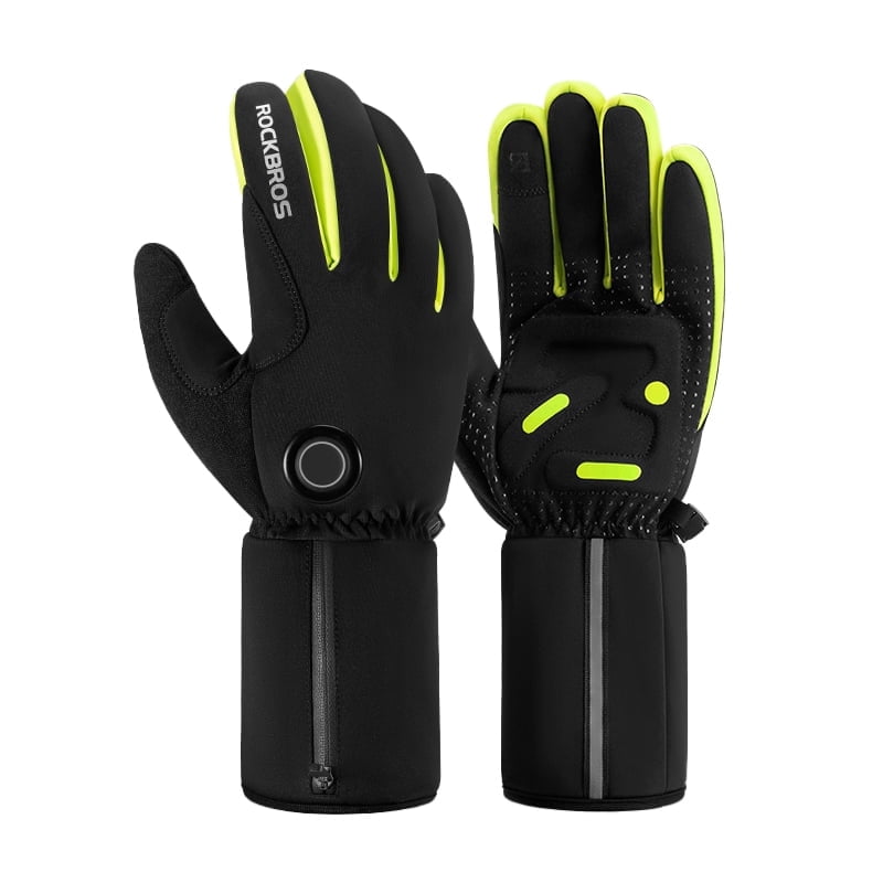 ROCKBROS Induction-heated gloves,rechargable motorcycling gloves ...