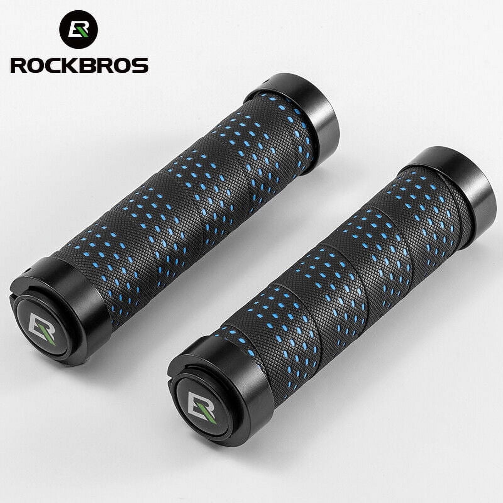 ROCKBROS MTB Bike Grips Bicycle Double Lock HandleBar Grips Anti-Skid 2.22cm - Walmart.com