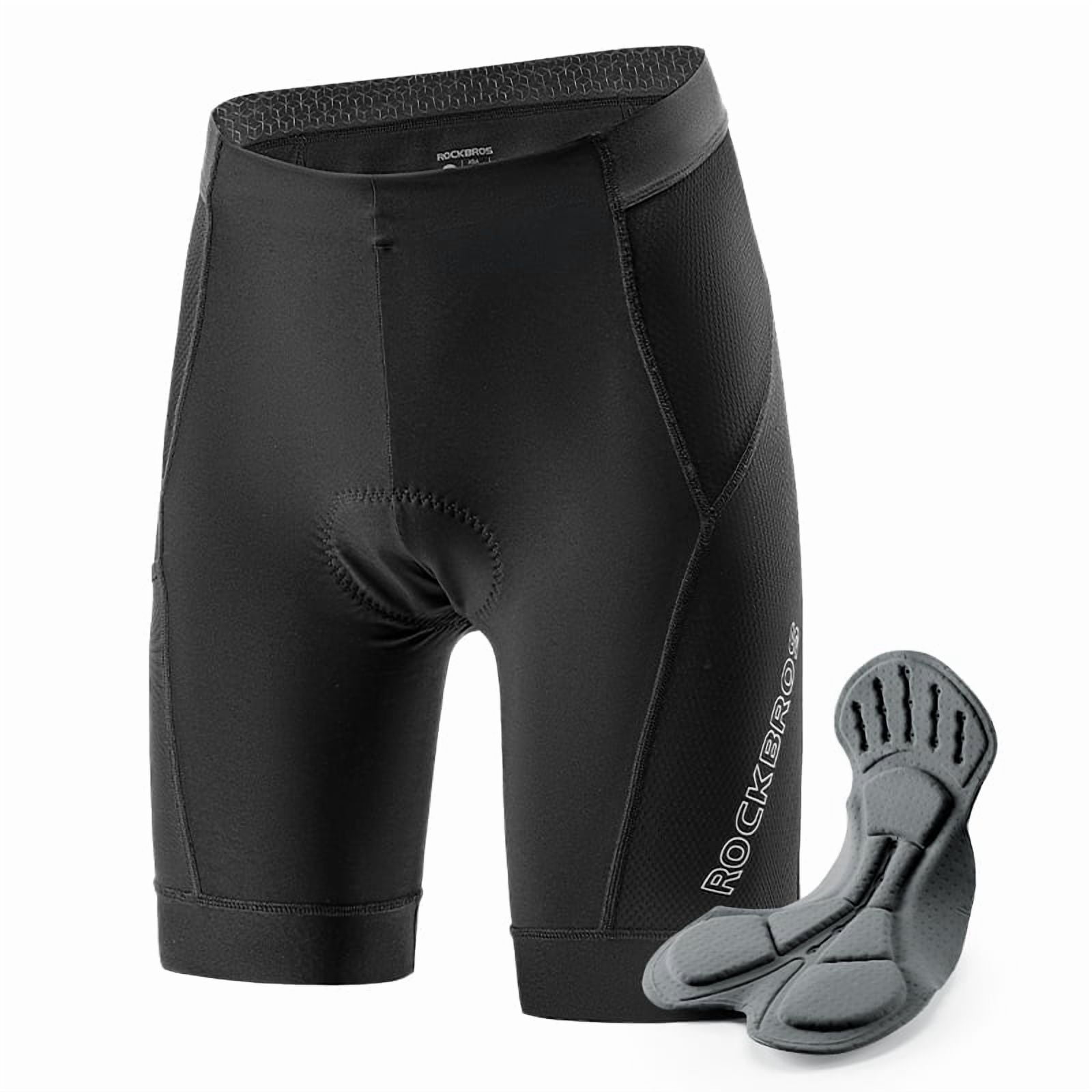 ROCKBROS Men's Cycling Shorts Breathable Sponge Padded for Road Bike ...
