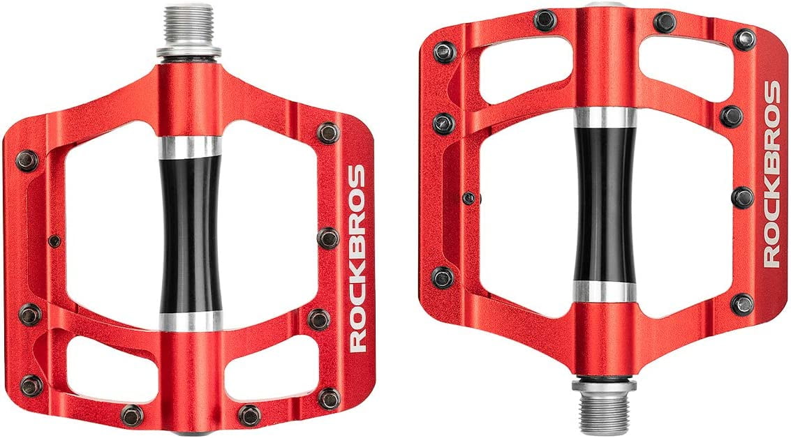 ROCKBROS Mountain Bike Pedals Cycling Pedals Aluminum Bicycle Flat ...