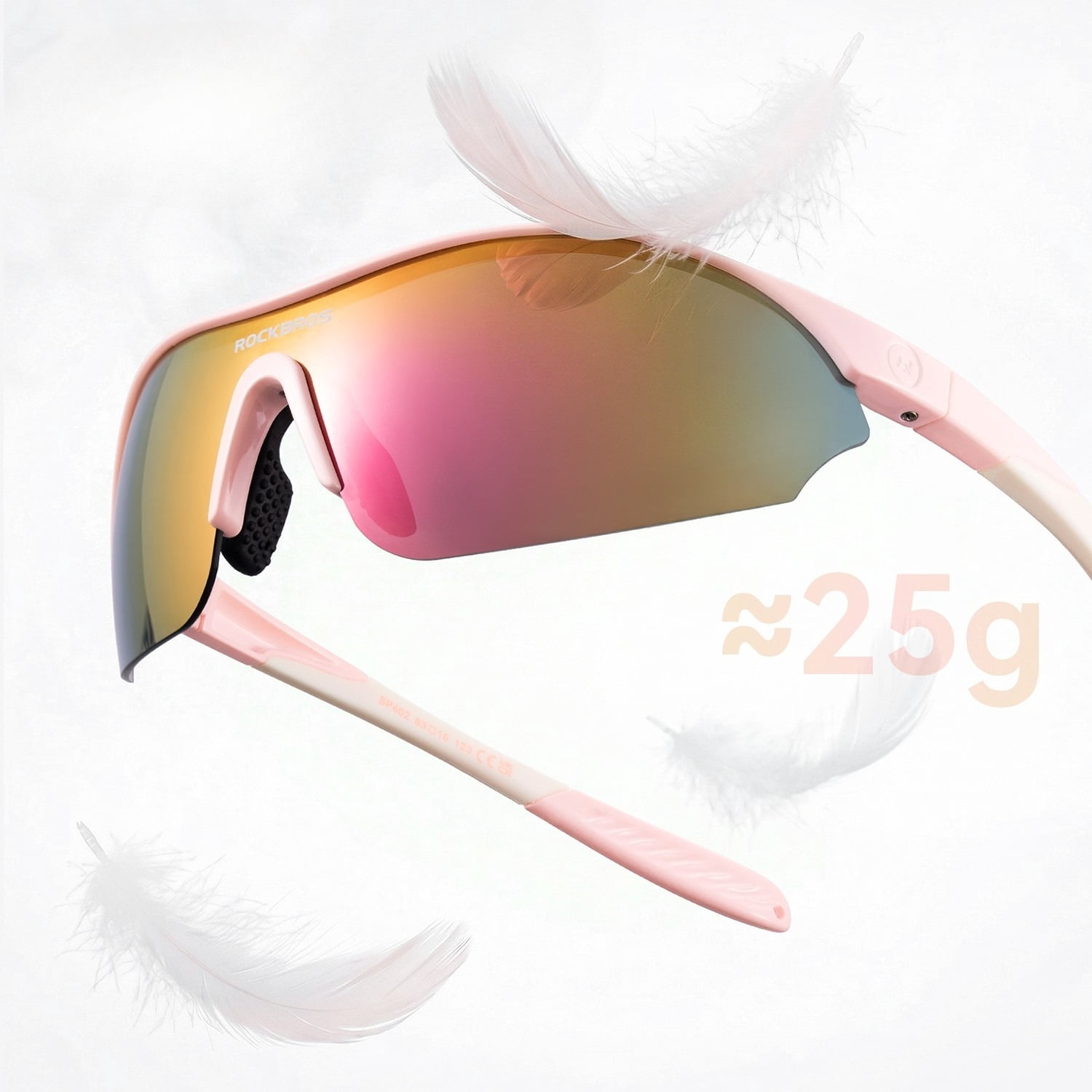 ROCKBROS Polarized Sunglasses for Men Women, UV400 Protection Windproof ...
