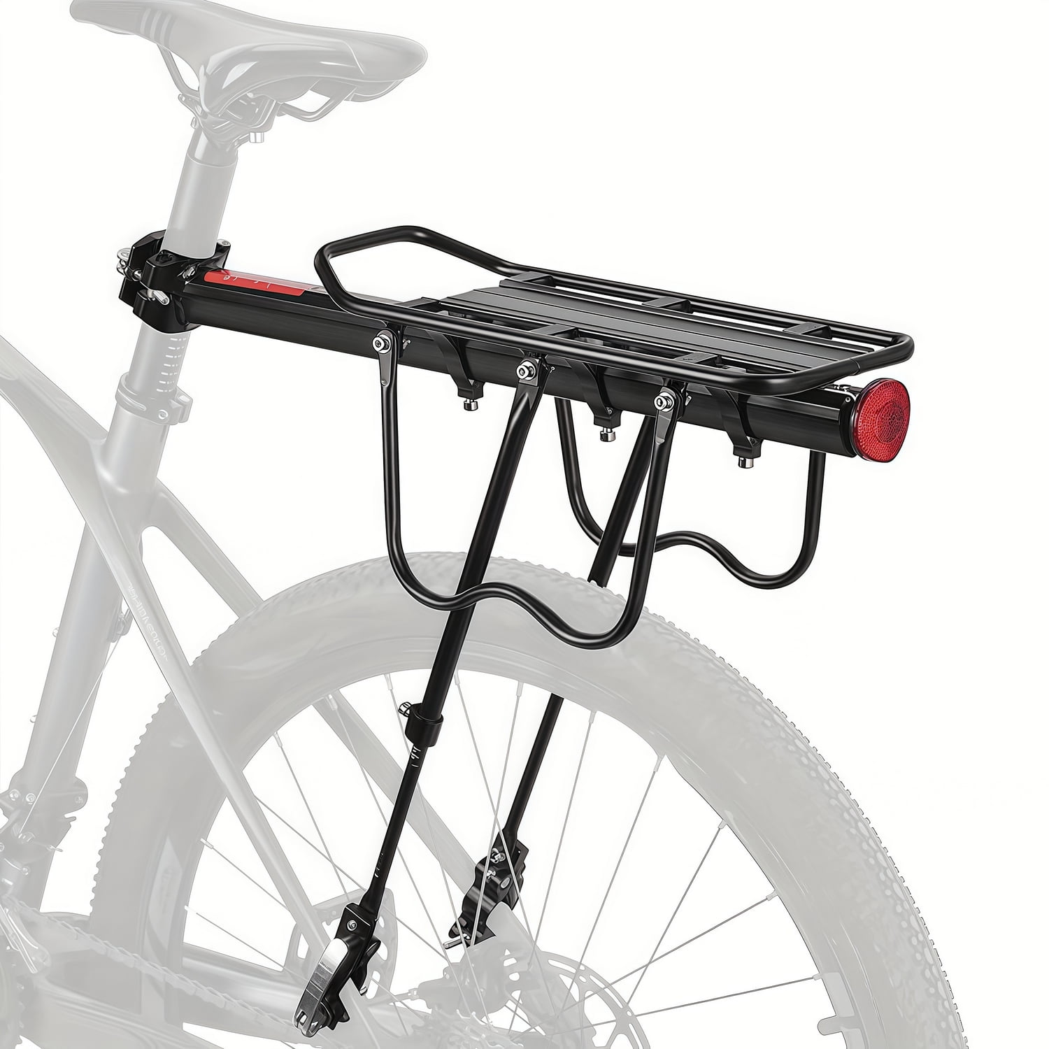 Rear Bike Rack, 110 lbs / 50KGS Bike Cargo Racks Frame Aluminum Alloy ...