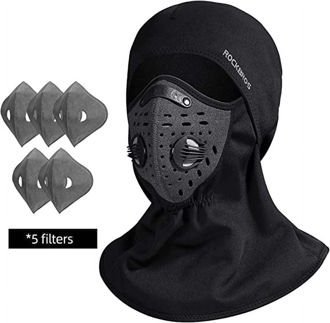 ROCKBROS Winter Balaclava Ski Mask for Men with 5 Filters, Full ...