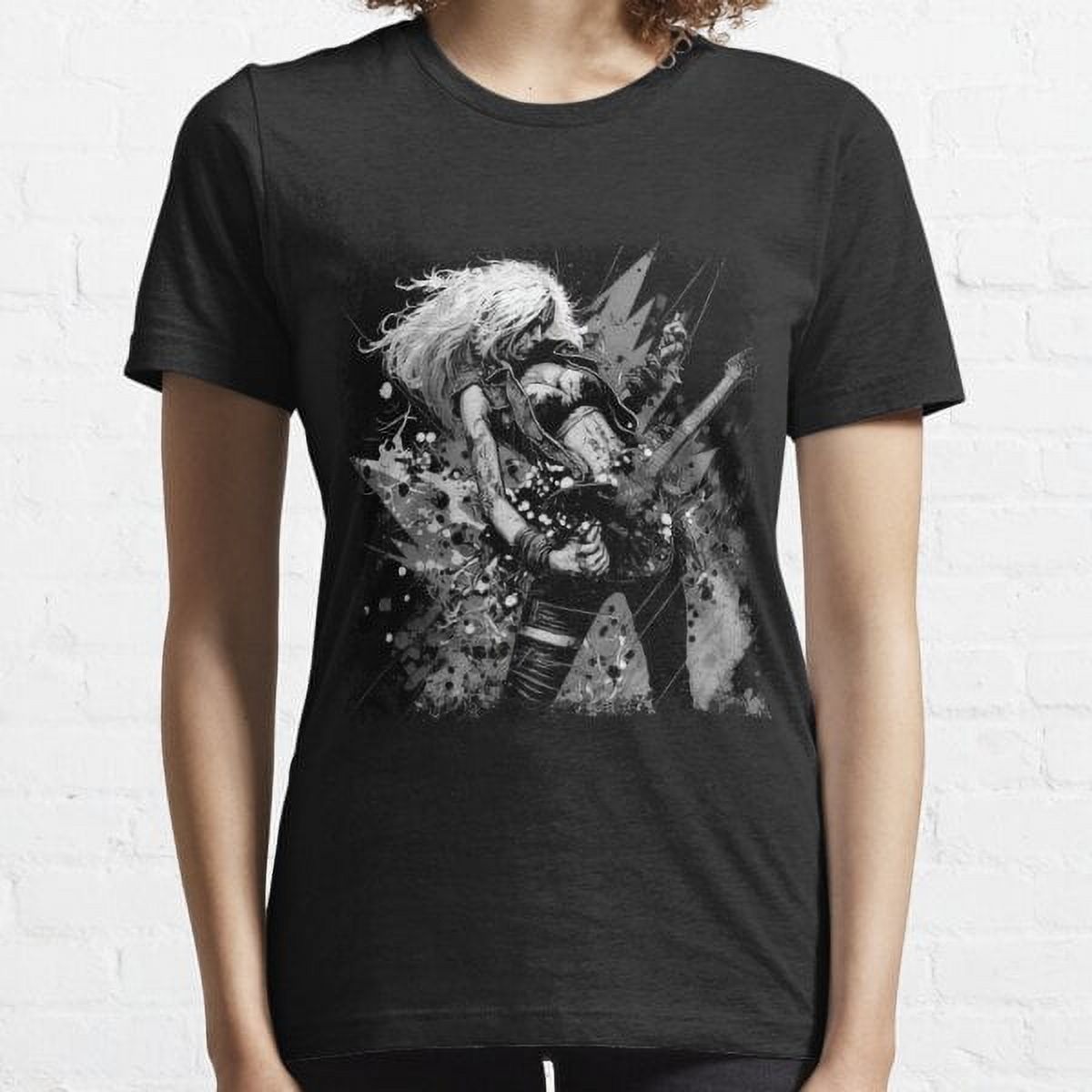 ROCKER GIRL LEATHER SUIT SPLASH ELECTRIC GUITAR DESTROYER Essential T ...