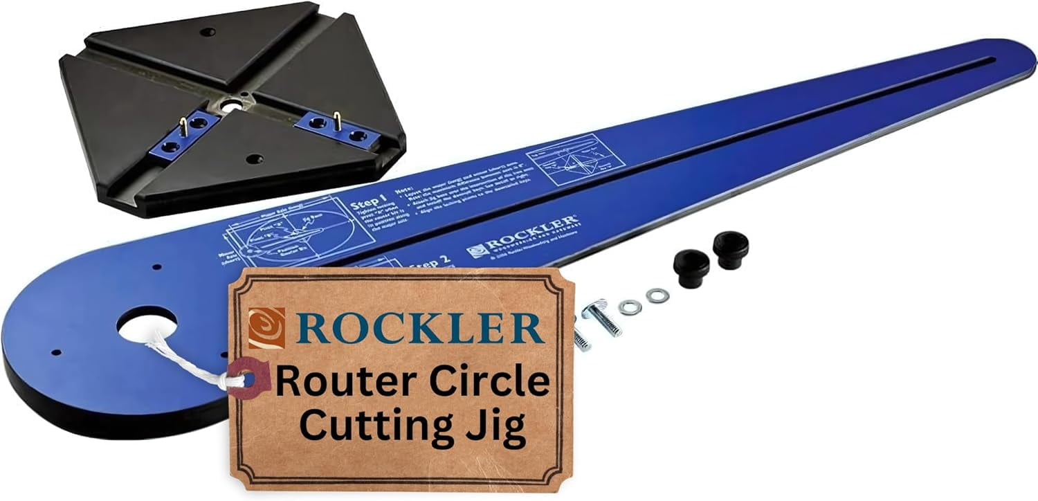 ROCKLER Router Circle Cutting Jig Kit, Plunge Base, Phenolic Material ...