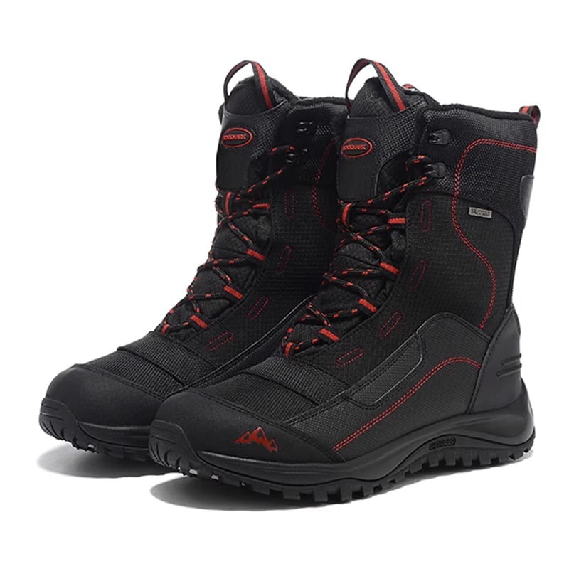 ROCKMARK Men's Winter Snow Boots, Warm Mid Calf Waterproof Durable Boot ...
