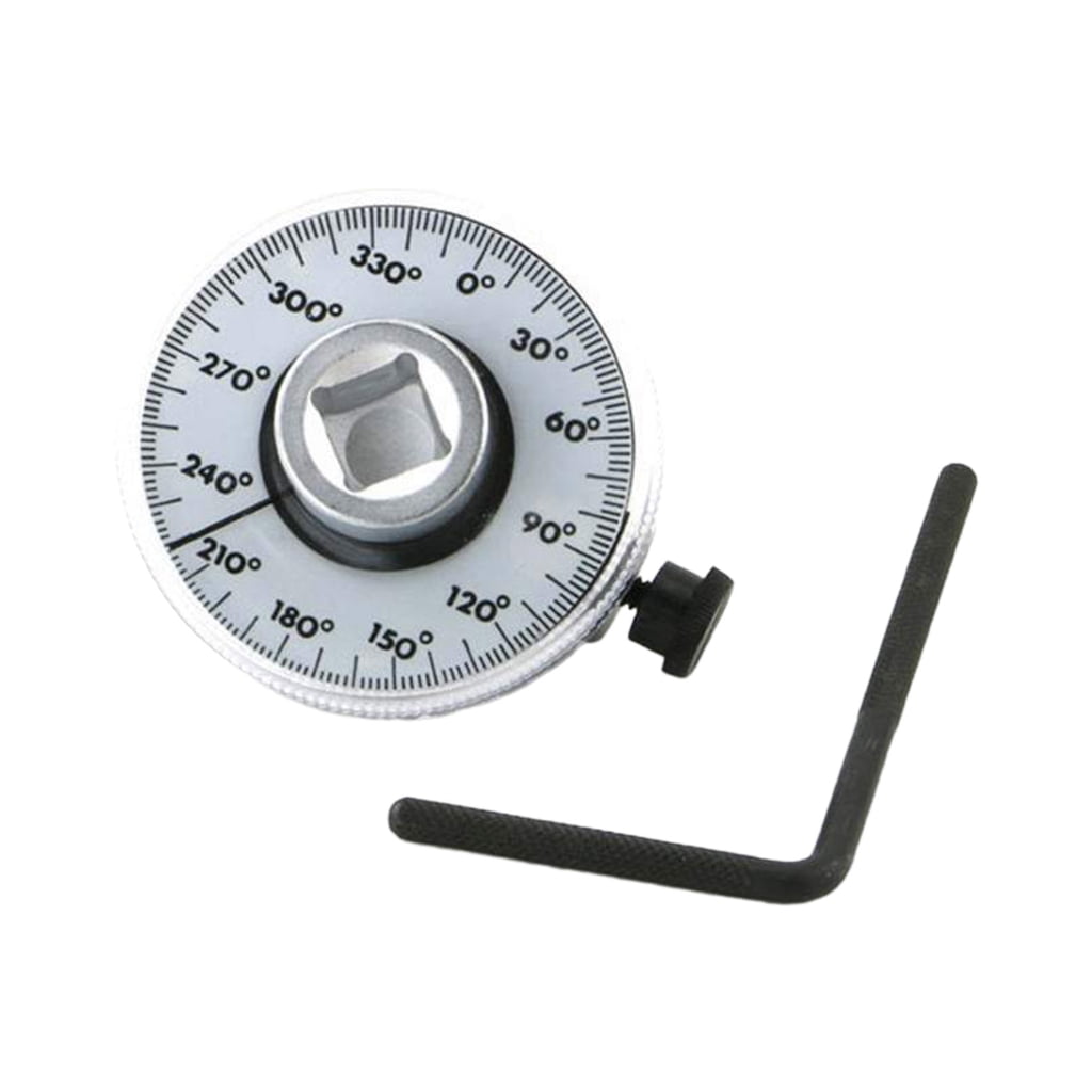 ROCKROK 1/2" Drive Torque Angle Gauge For Torque Wrench 0-360 Degrees ...