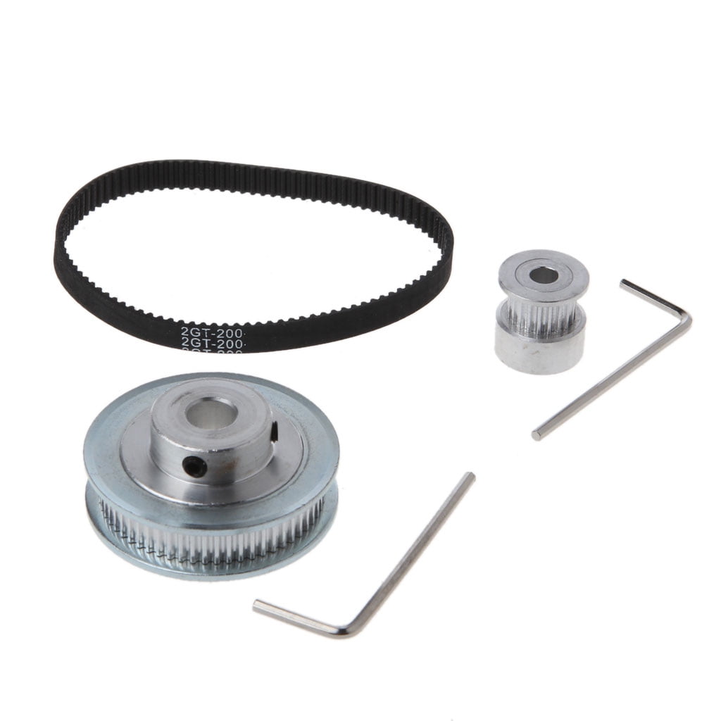 ROCKROK 1 Set Timing Belt Closed-loop 200mm Pulley 20 Teeth and 60 ...