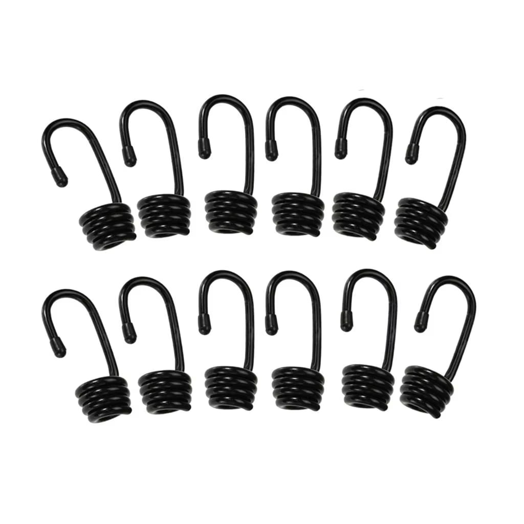 ROCKROK 12 Pack Spirals Hooks For Elastic Rope Marine Kayaks Deck Boat ...