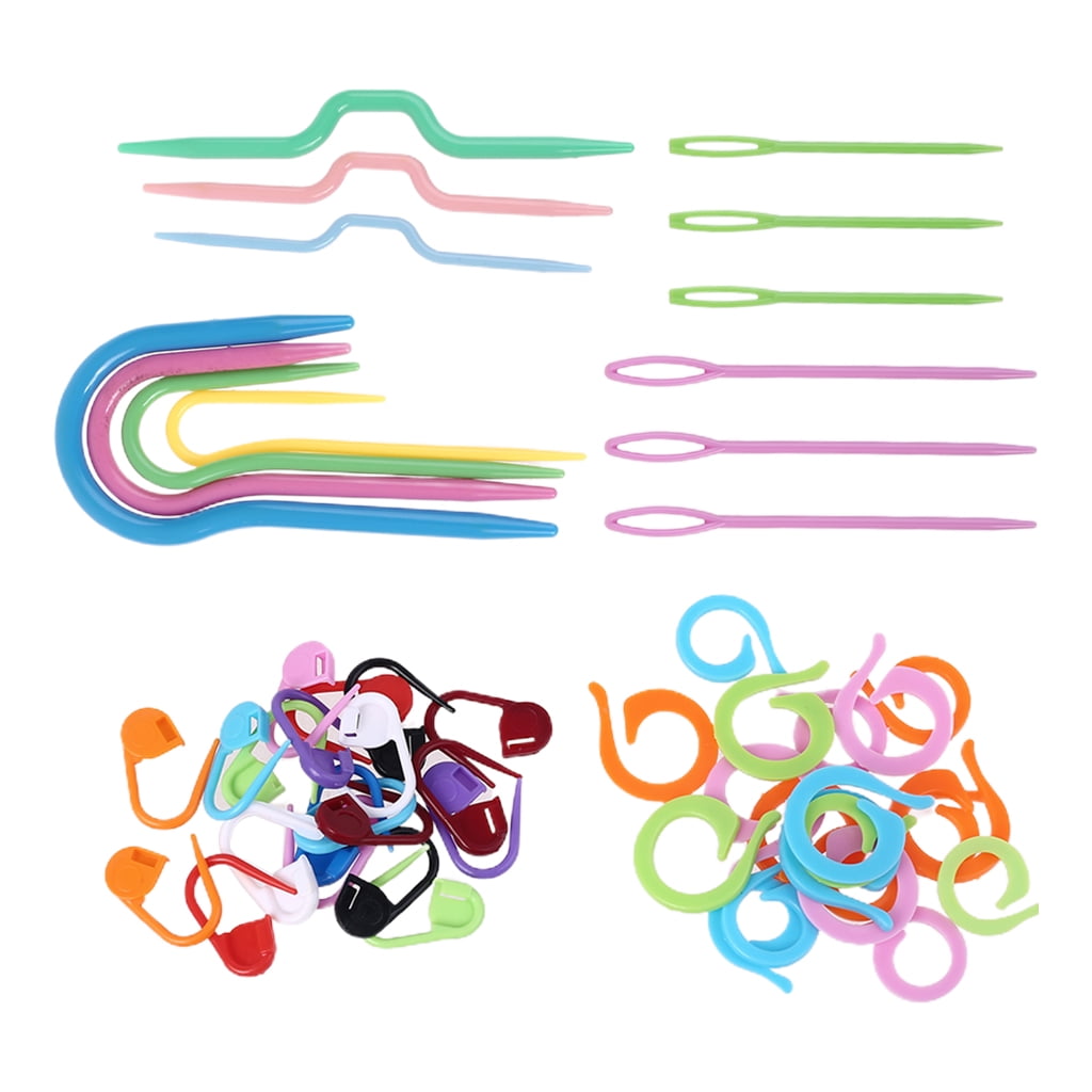 ROCKROK 1Set Twist Curved Hand Knit Knitting Needles U-shaped Cable ...