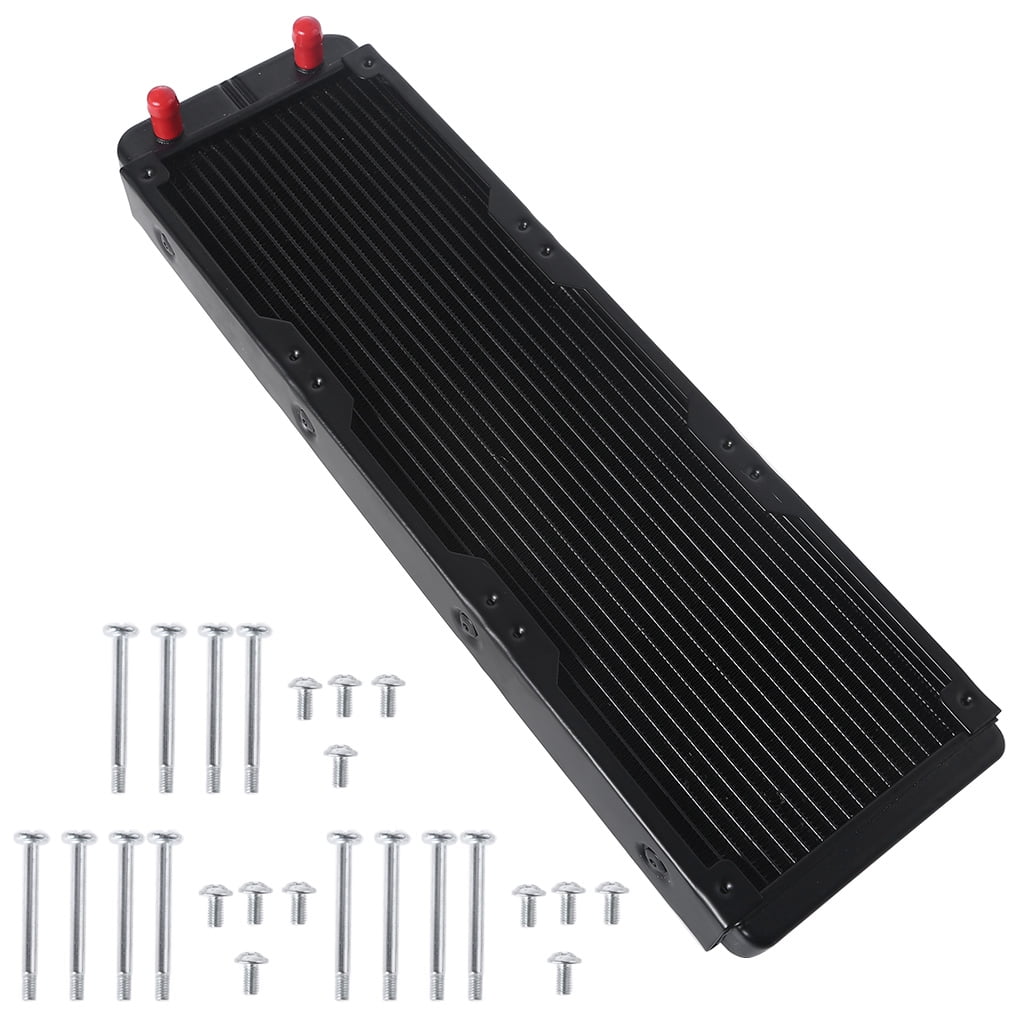 ROCKROK 360mm 18 Tube Computer Water Cooling Radiator G1/4 Female ...