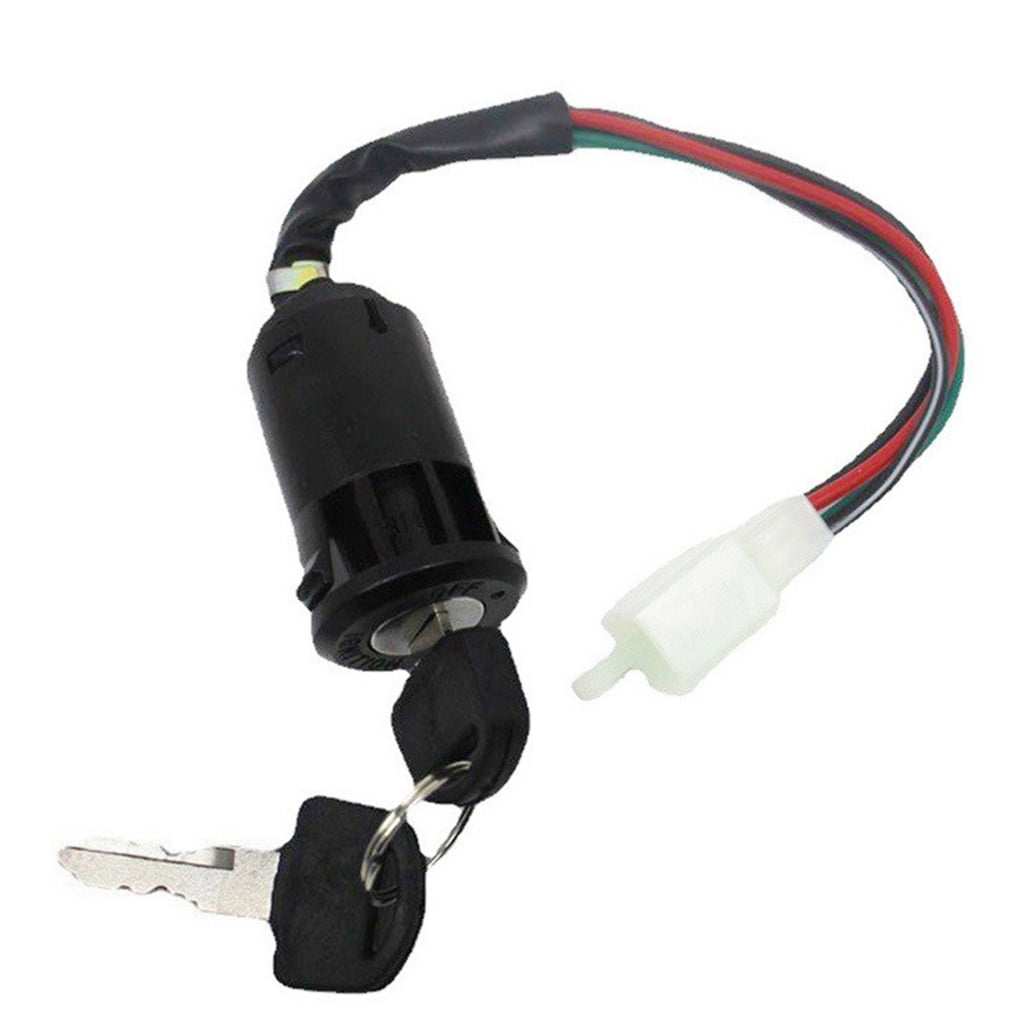 ROCKROK ATV Ignition Switch Key With Wire & Lock for Most Dirt Bikes 50 ...