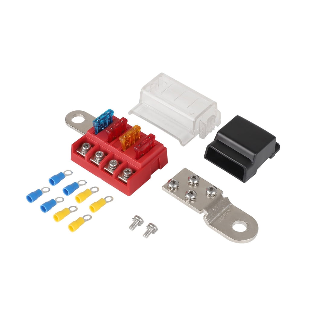 ROCKROK Fuses Block Battery Terminals Mount Fuses Block Mount Busbar ...