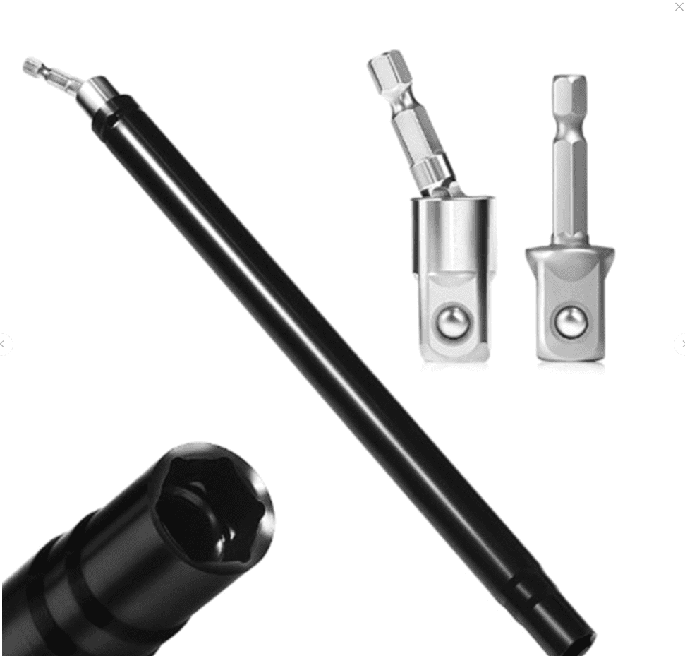 ROCKROK Hollow Socket with 360 Rotatable 1/2inch Impacts Socket Adapter ...