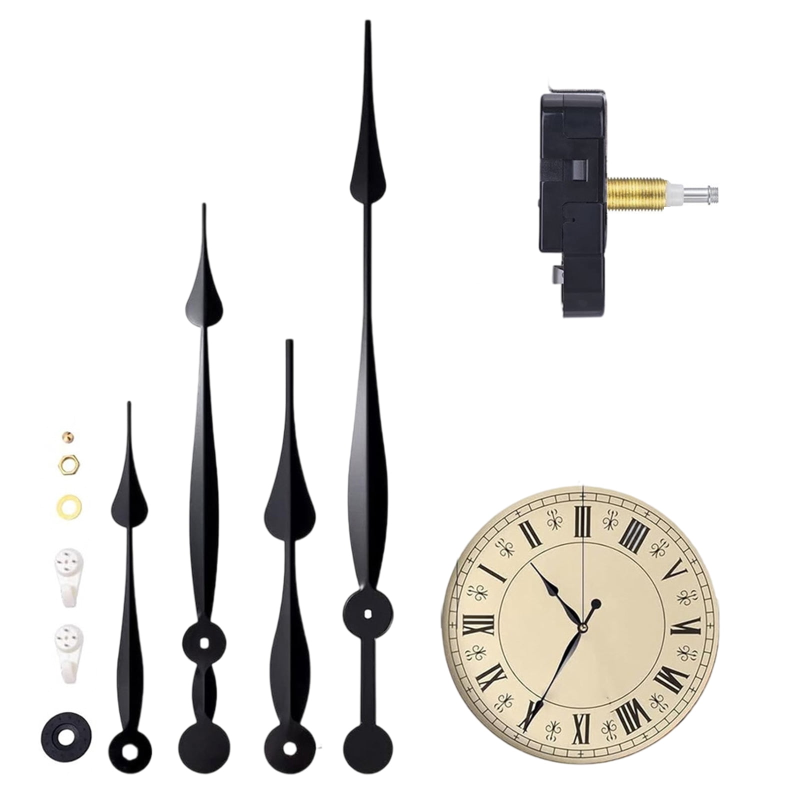 ROCKROK Long Shaft Clock Mechanism Set for Crafting Oversized Wall ...